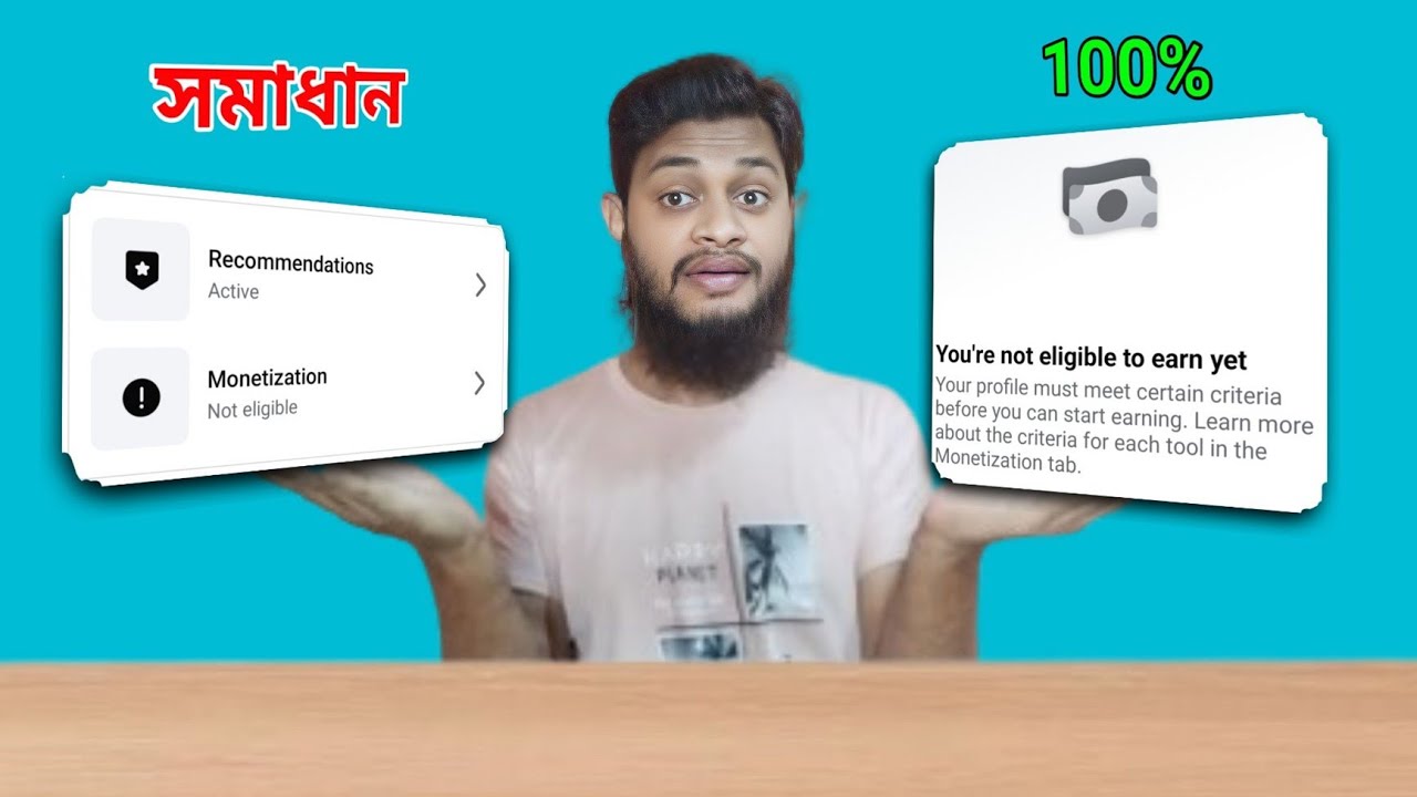 monetization not eligible | you're not eligible to earn yet problem ...