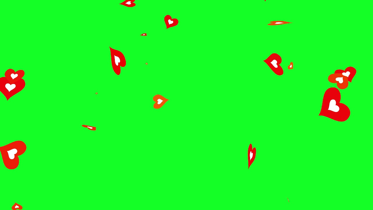 FREE Love And Heart Green Screen Effect || Chroma Key Effects - YouTube