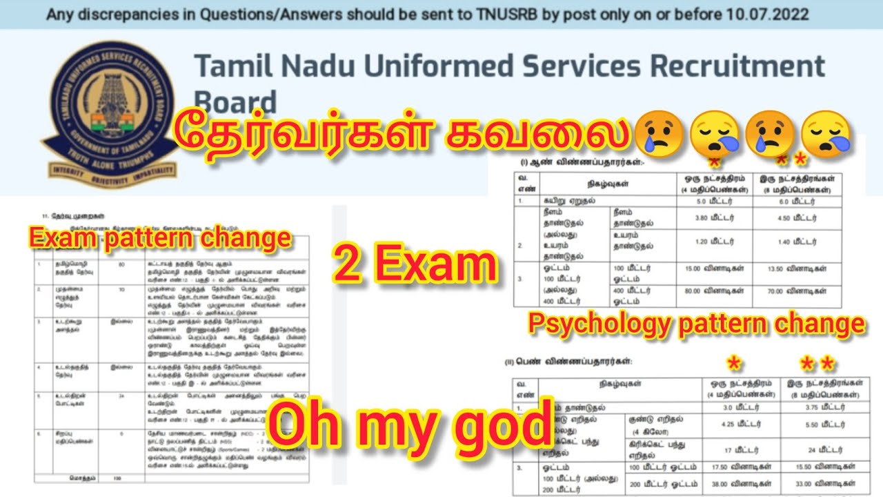 Tnusrb pc exam pattern and physical pattern change|advantage and dis ...