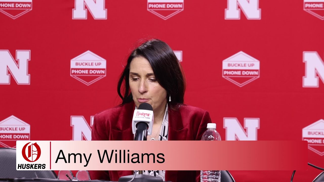 Nebraska's Amy Williams after Huskers' 68-54 win over Purdue - YouTube