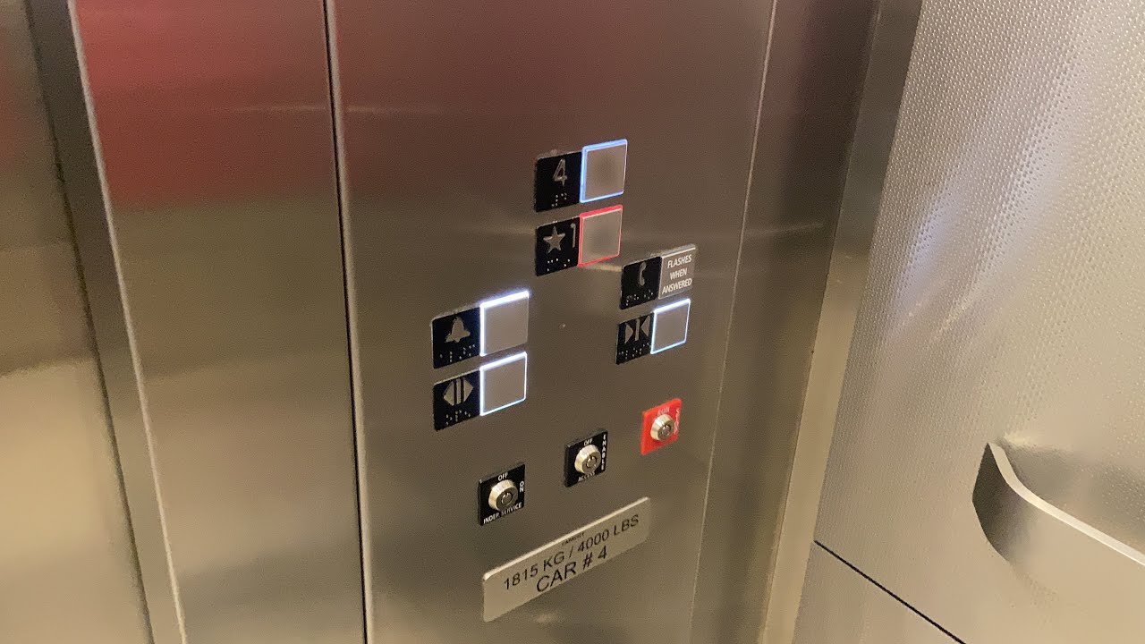 2022 Schindler 3300XL Street Elevator at Long Term Parking Garage- Tampa Airport- Tampa, FL, USA ...