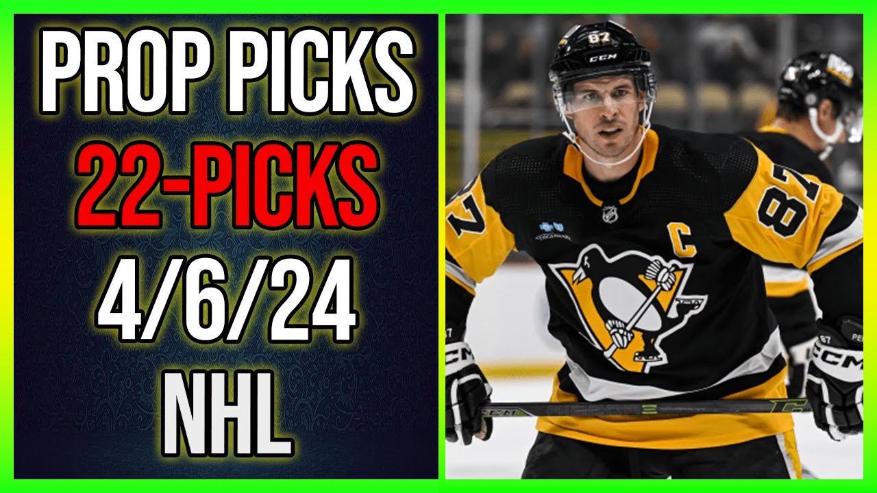 FREE NHL "PLAYER PROP" Picks Today 4/6/2024 - ALL GAMES Betting Picks ...