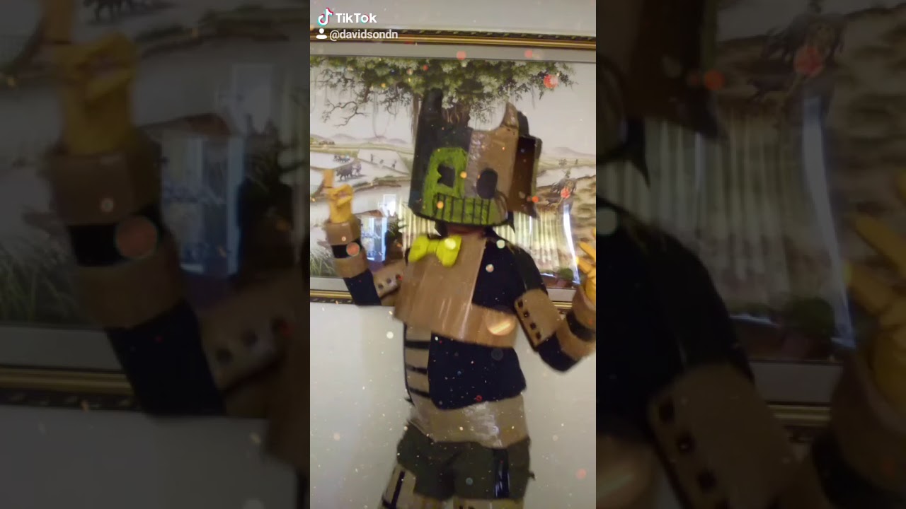 Bendy Bot (Animatronic) cosplay tiktok part 7 (warioware diy Body Rock ...