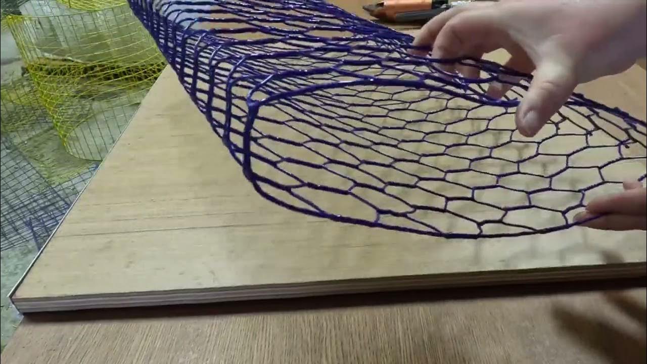 How to make a standard blue crab trap / pot - the inside funnel - part 2 - DIY - YouTube