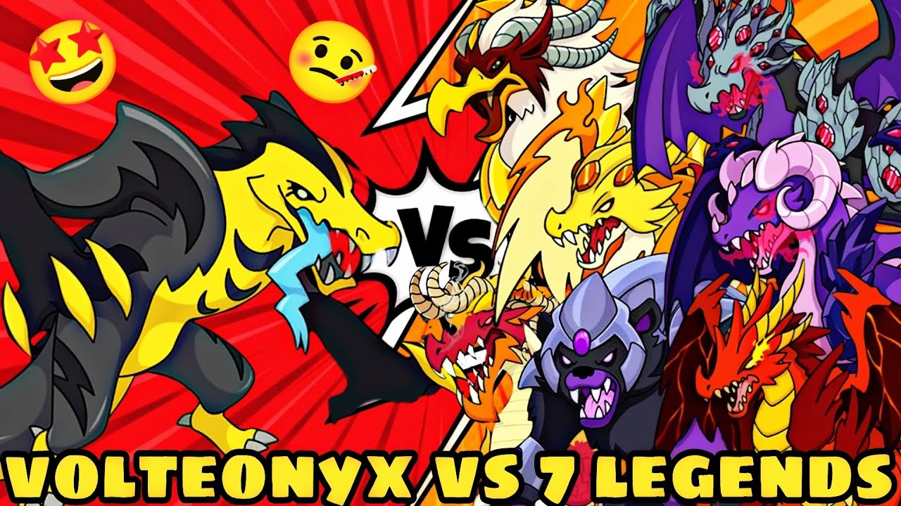 volteonyx vs 7 legends in dynamons world || battle in dynamons world 🌍 ...