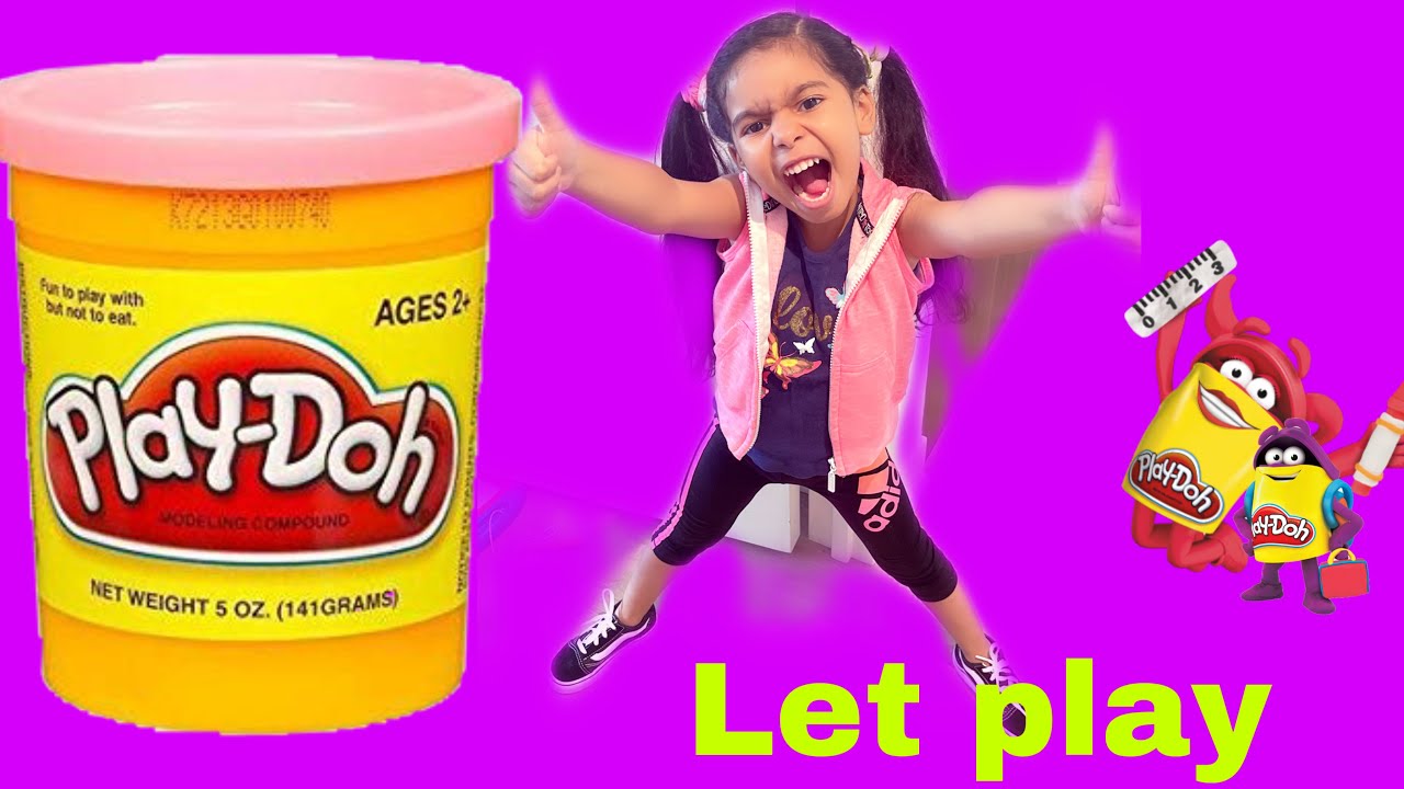 Time to play-doh, Angelina get so happy when she play with play-doh ...