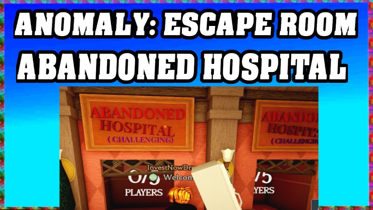 Roblox ANOMALY: Escape Room ABANDONED HOSPITAL Walkthrough [English ...