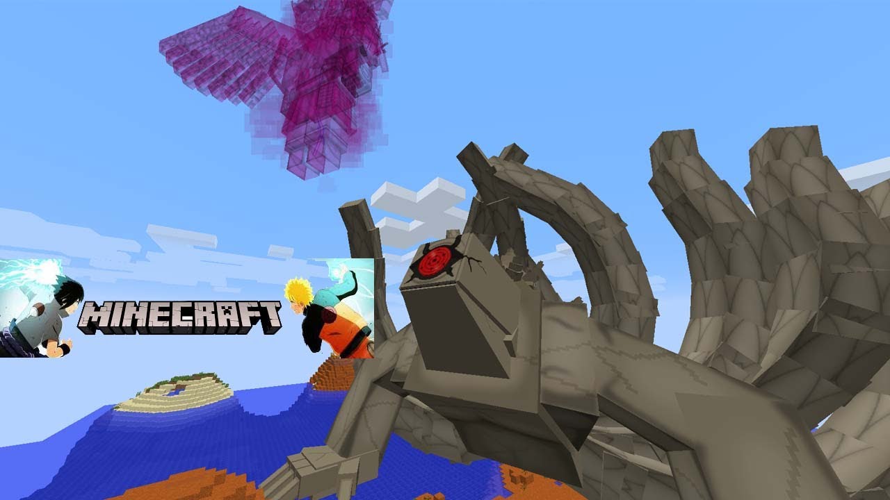 NARUTOCRAFT: capitulo 12 el 10 colas y las ocho puertas - YouTube