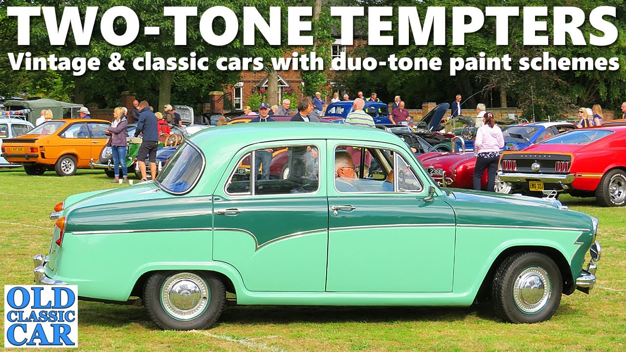 Two-tone paint schemes on vintage and classic cars in the UK - YouTube