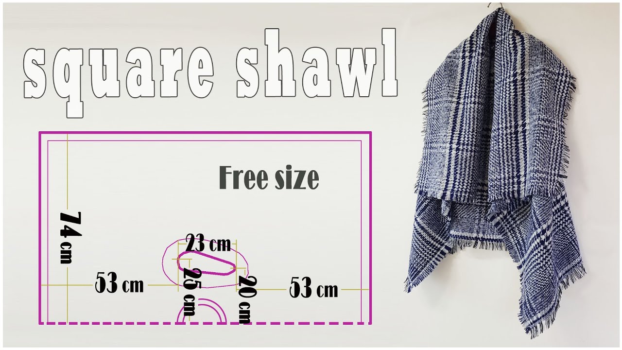 초스피드완성 사각숄 - YouTube