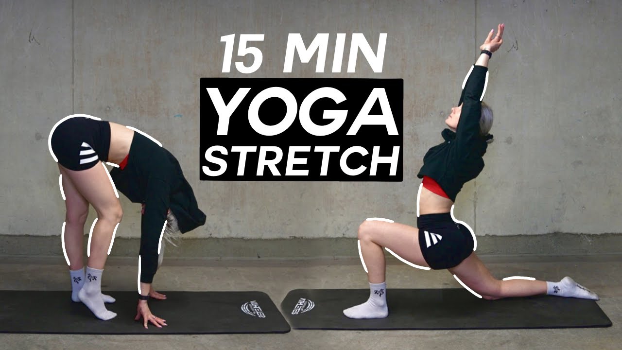 15 MIN FULL BODY STRETCH/YOGA ROUTINE! #27 - YouTube