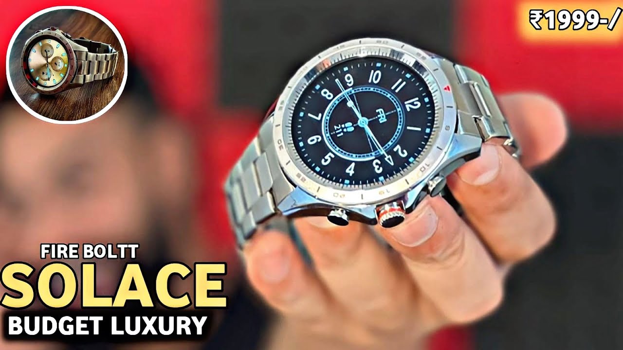 fire boltt SOLACE smartwatch⚡1.32 inches LCD Display with Bluetooth ...