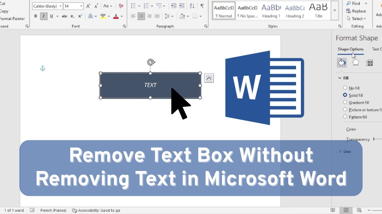 How to Remove Text Box Without Removing Text in Word! (2025) - YouTube