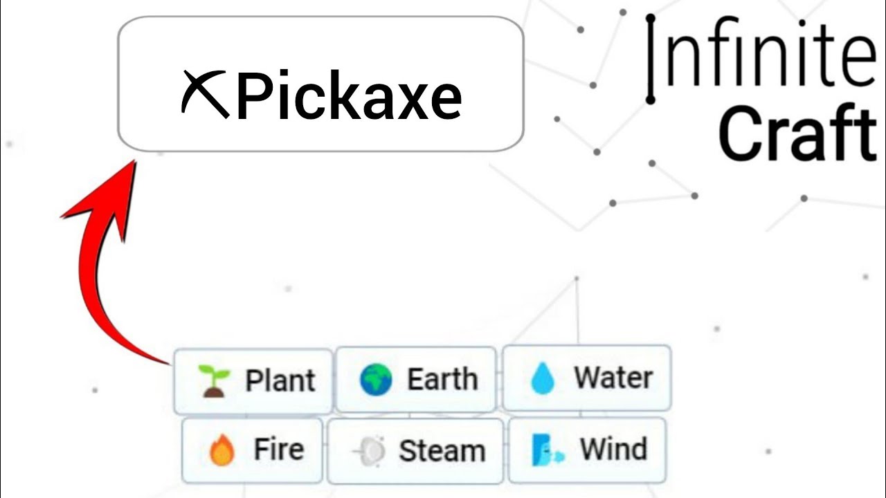 How To Make Pickaxe In Infinite Craft | Infinity Craft - Youtube