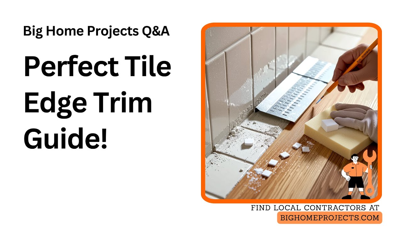 Bullnose Thinset Flush Trim Tile Edge Technique - YouTube