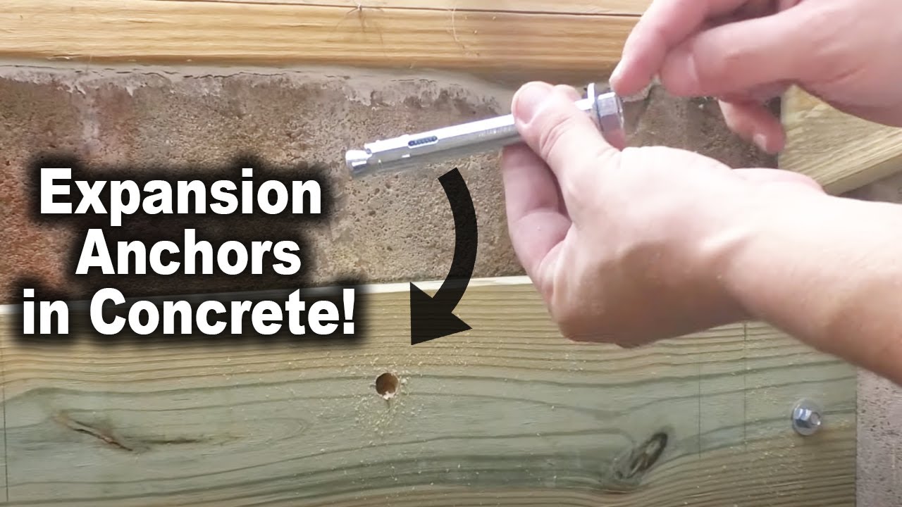 How To Install Sleeve Anchors Expansion Anchors In Concrete The