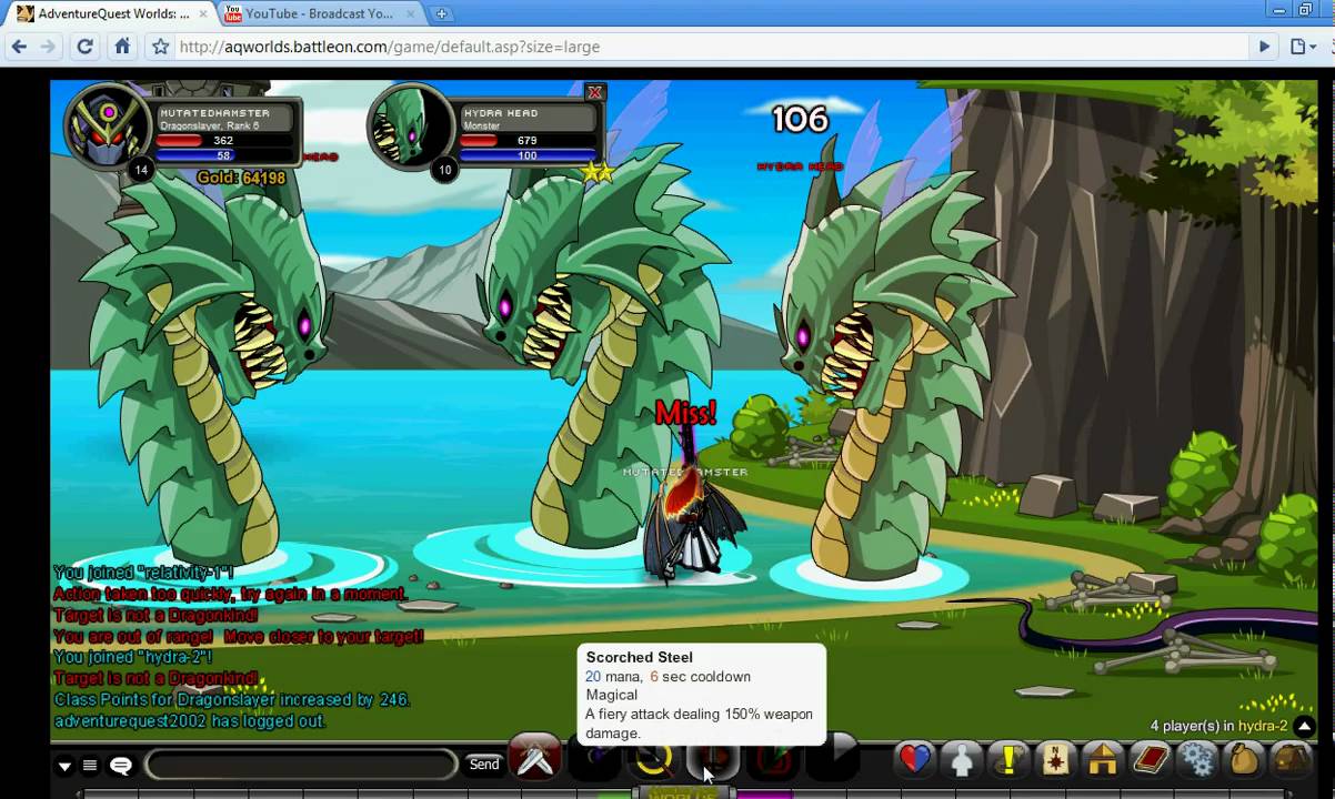 AQworlds, Hydra Head solo - YouTube