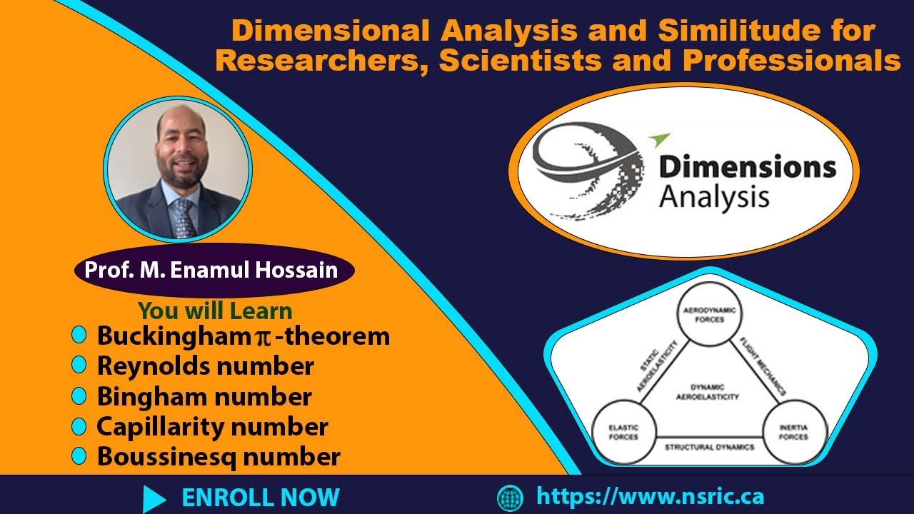 Dimensional Analysis and Similitude for Researchers, Scientists, and Professionals - YouTube