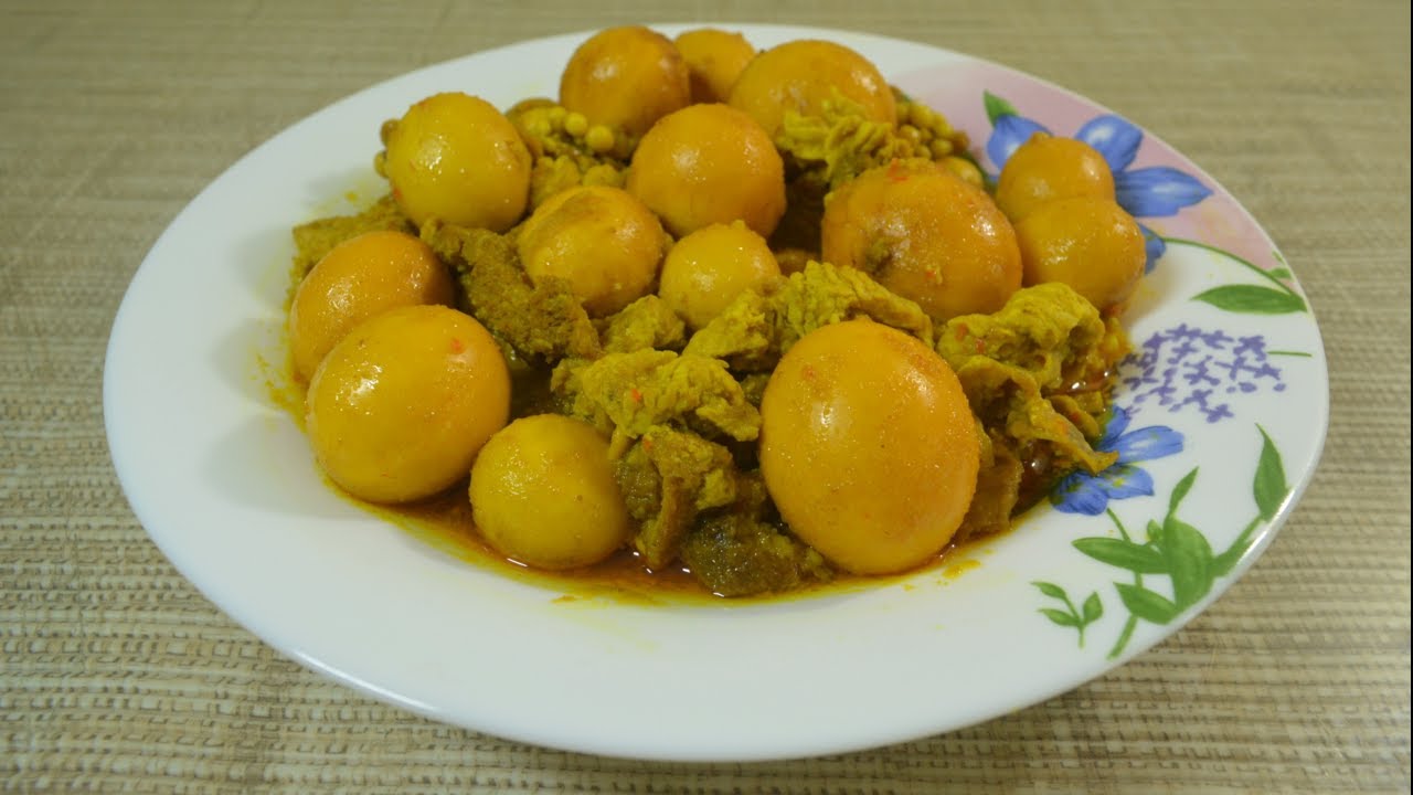 TELUR AYAM MUDA/URITAN BUMBU KUNING - YouTube