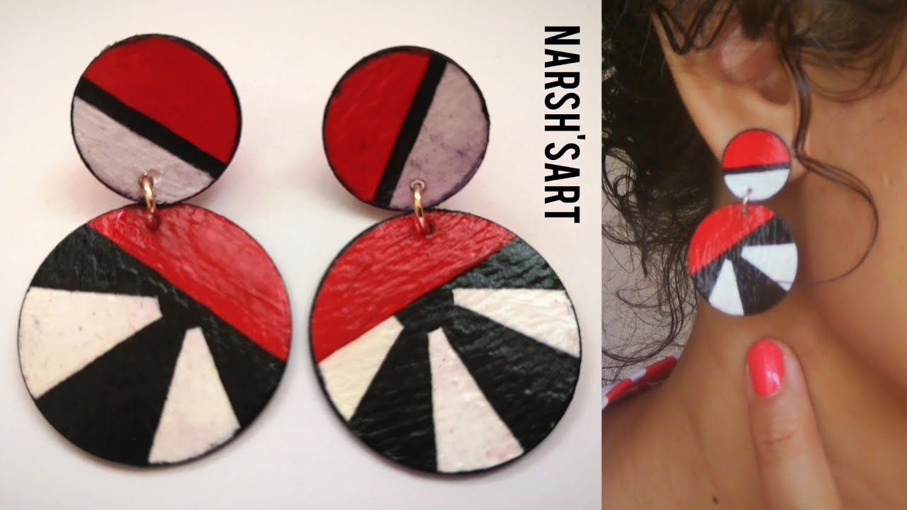 How to make stunning DIY paper earrings #diyearrings #papercraft - YouTube