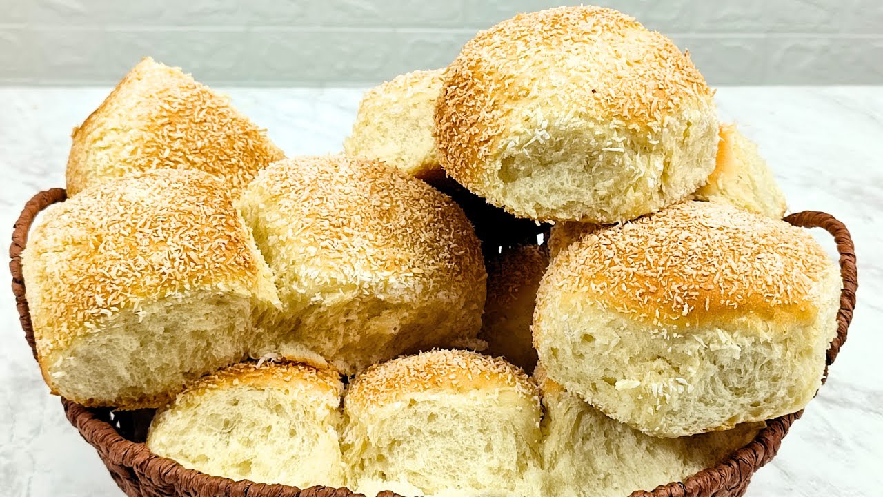 PÃO DE COCO FÁCIL E DELICIOSO |#kdeliciacozinha - YouTube