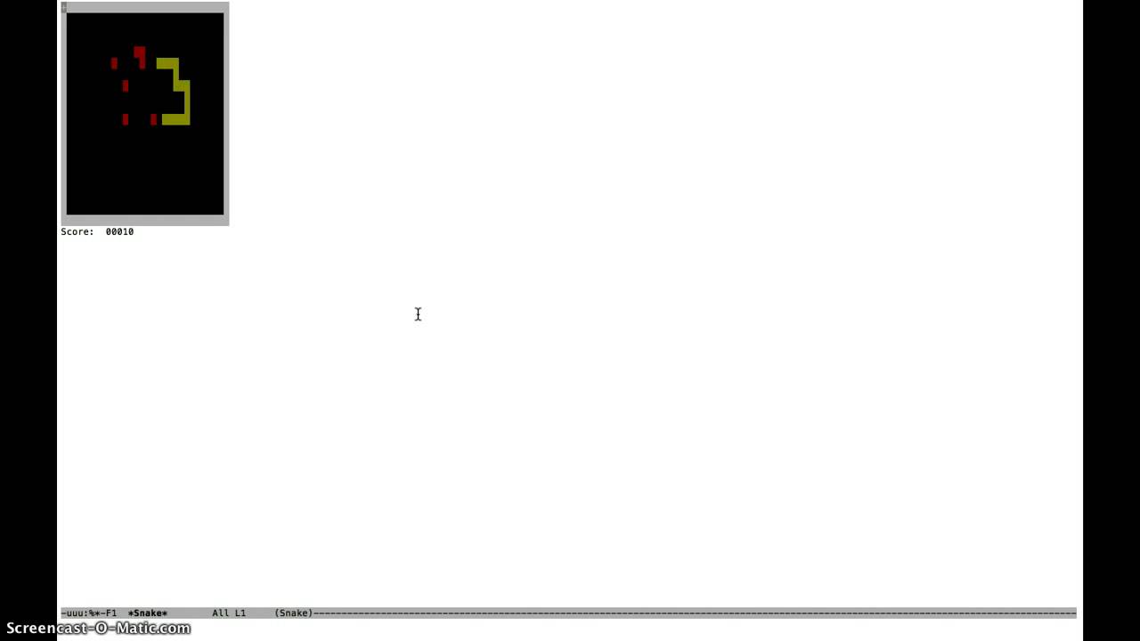 Snake game - terminal - YouTube