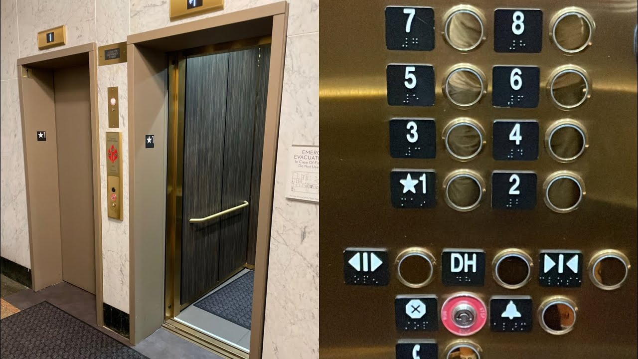 Kone Traction Elevators @ Axis Hotel - Moline, IL. - YouTube