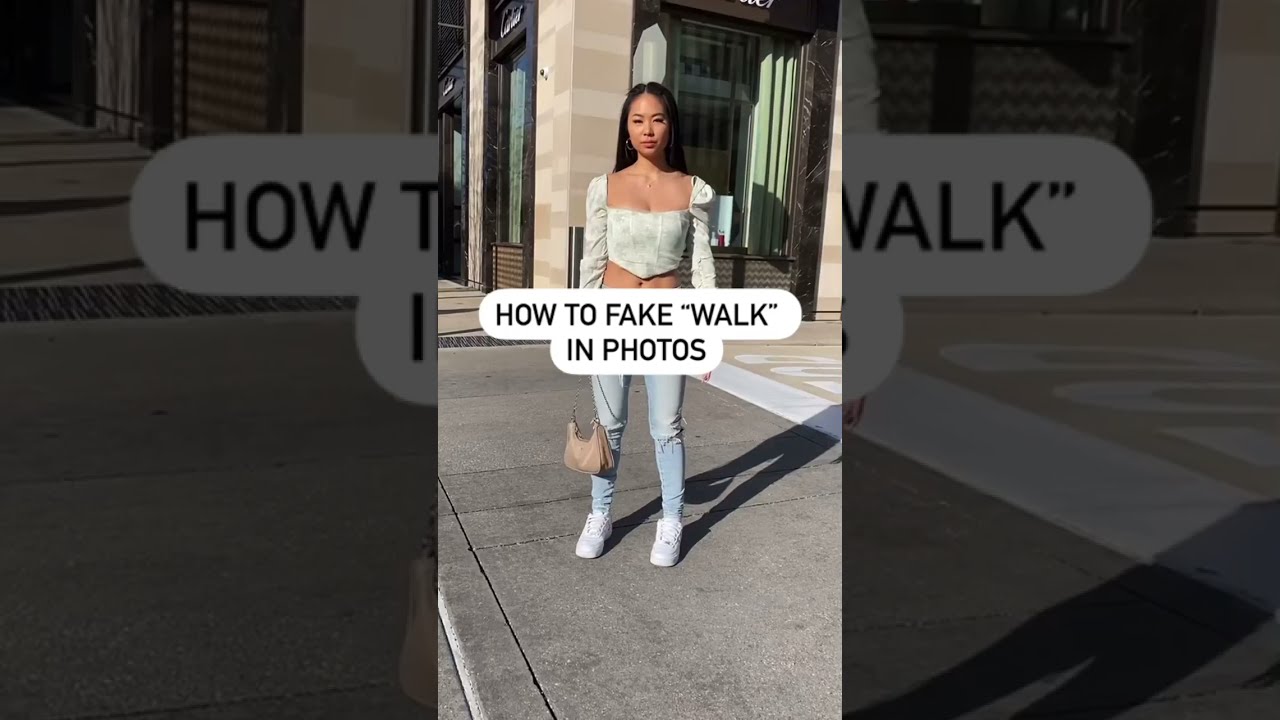 HOW TO FAKE "WALK" IN PHOTOS - YouTube