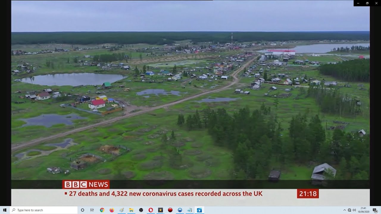 Permafrost melting in Siberia - land changing (2) (Russia) - BBC News ...