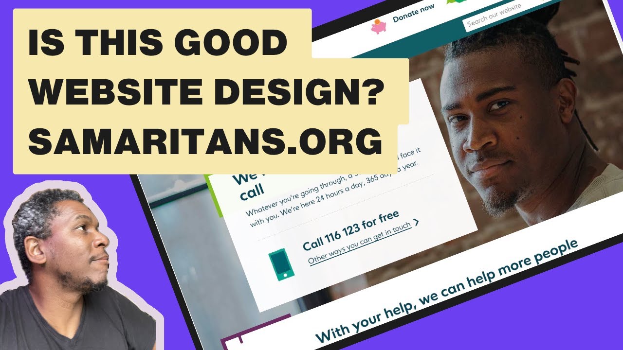 Learn Website Design From samaritans org UX & SEO Grilling - YouTube