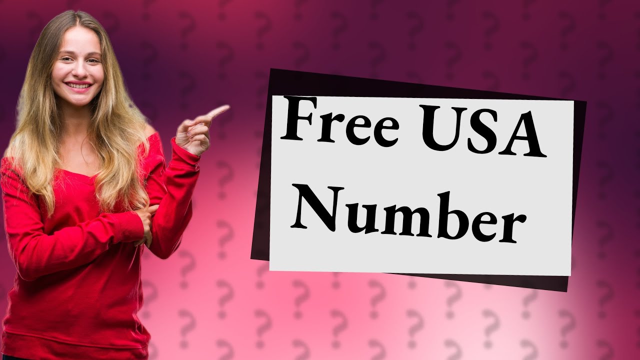 How to get a free USA number? - YouTube
