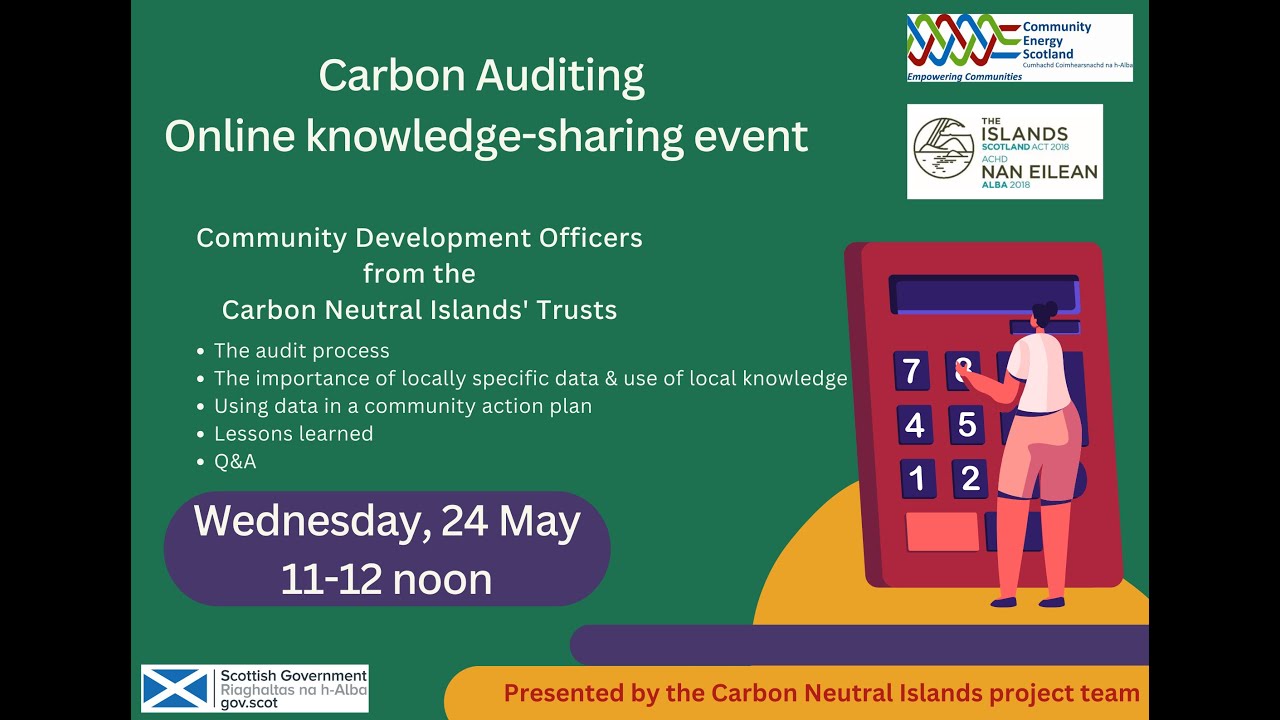 Carbon Audit community decarbonisation webinar 240523 - YouTube