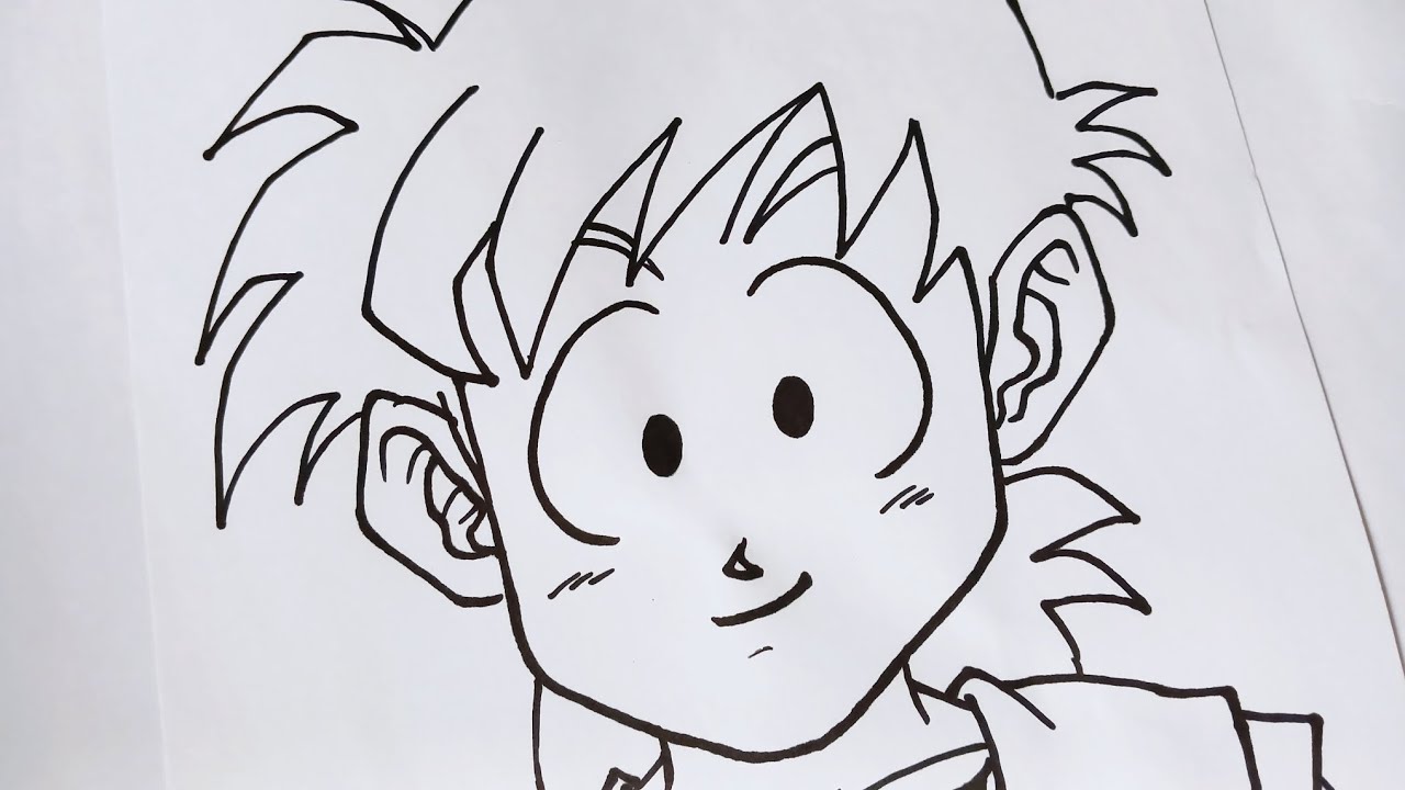 draw gohan kid - YouTube