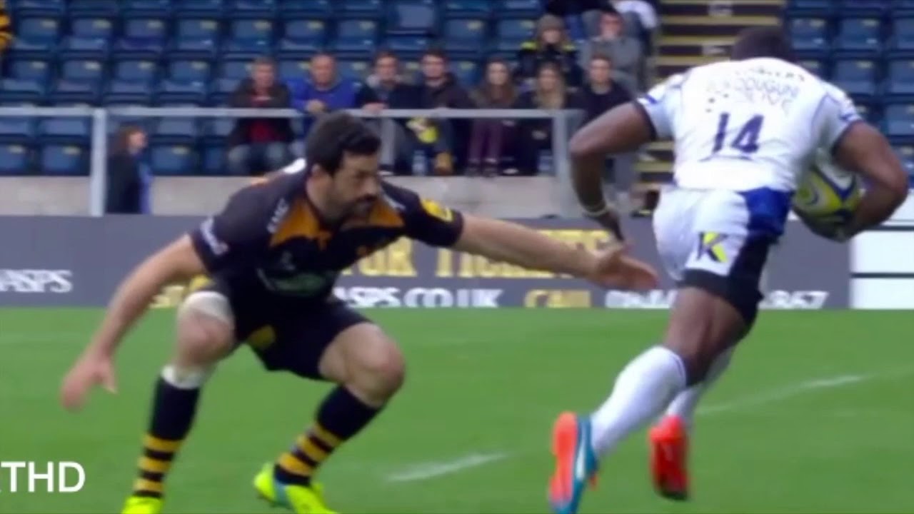 Rugby Highlights (Hits, Steps and skills) - YouTube
