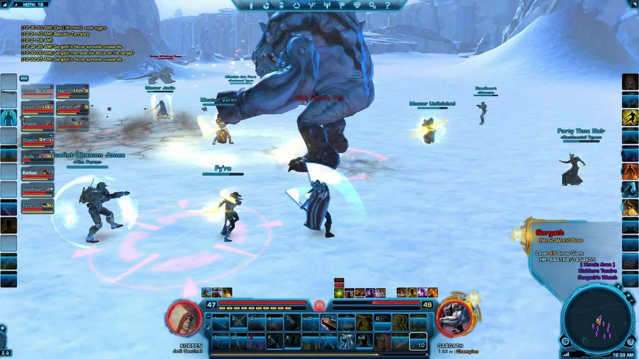 SWTOR BETA - World Boss Gargath - YouTube