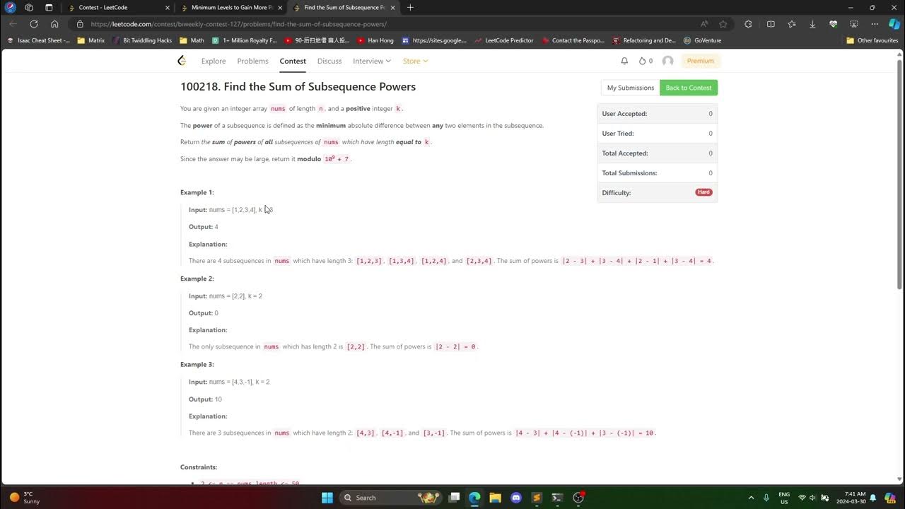 Leetcode Biweekly Contest 127 Rank 86 Youtube