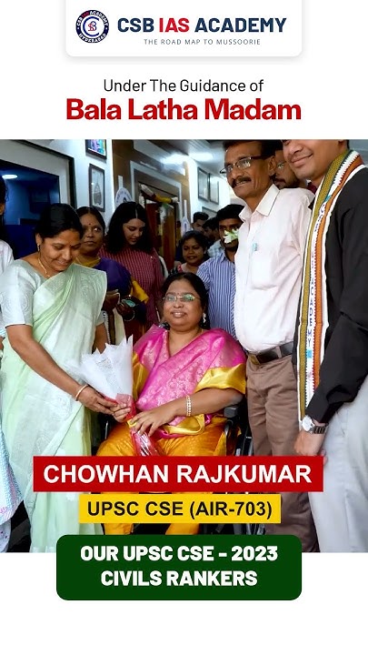 UPSC CSE RANKERS CELEBRATIONS IN CSB IAS ACADEMY || BALA LATHA MADAM || #upsc #civilservices # ...