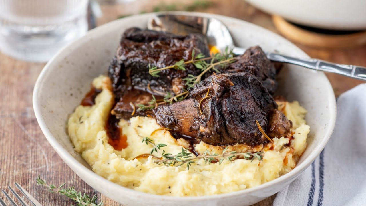 Red Wine-Braised Beef Short Ribs Recipe - YouTube