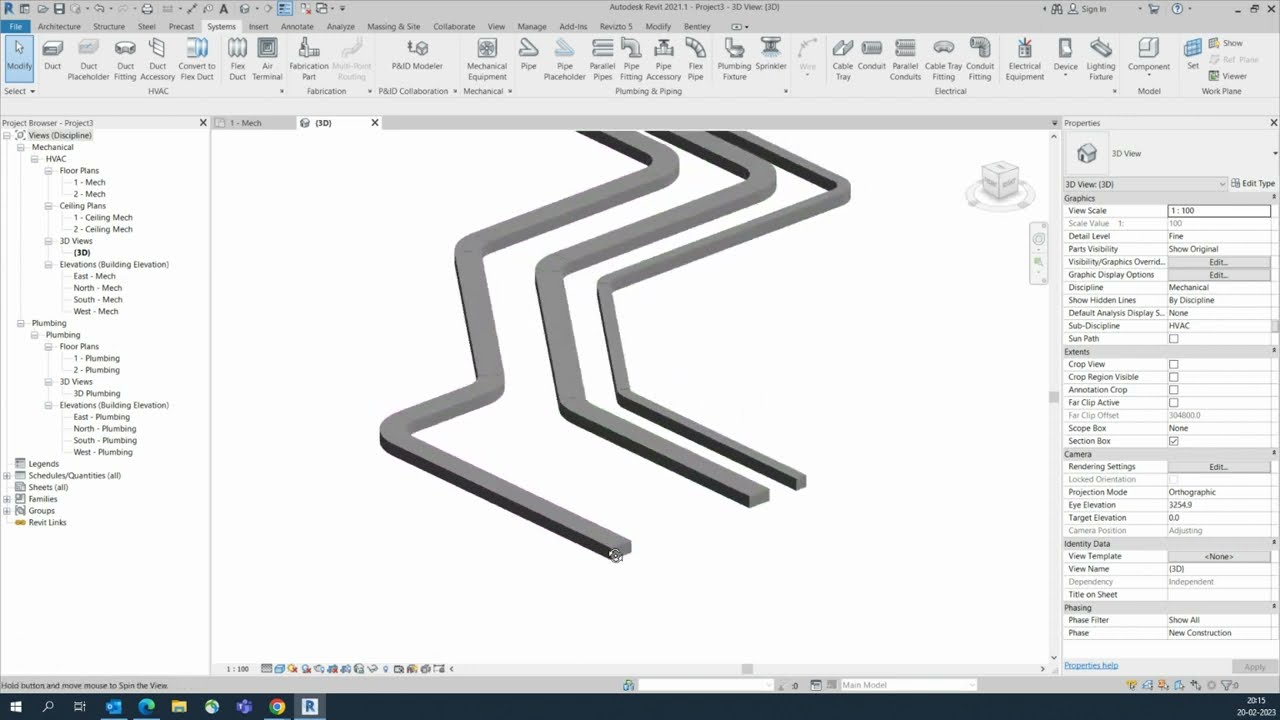 Creating HVAC||Duct In Revit-MEP - YouTube