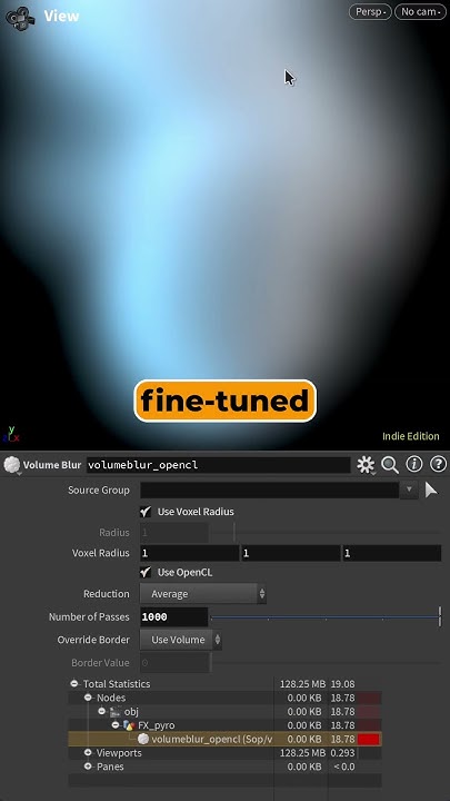 OpenCL Volume Blur SOP [New in Houdini 20] - YouTube