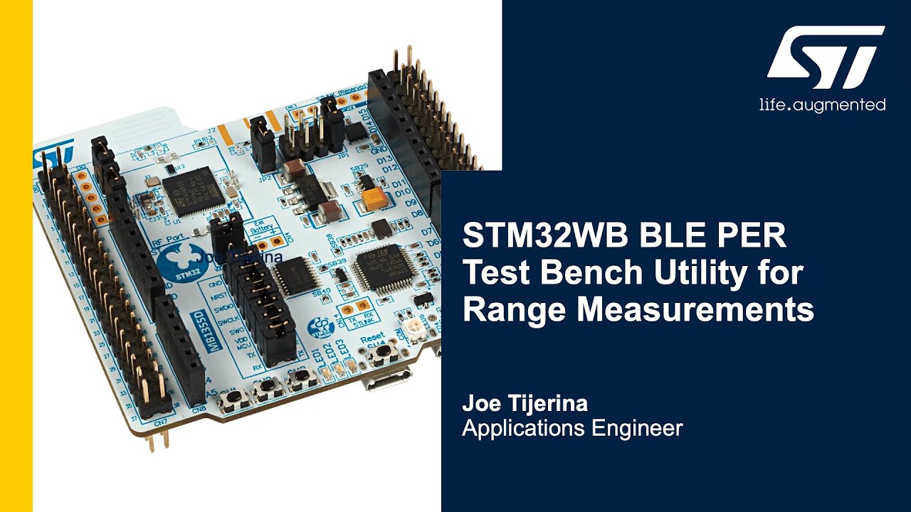 STM32WB BLE PER Test Bench Utility for Range Measurements - YouTube