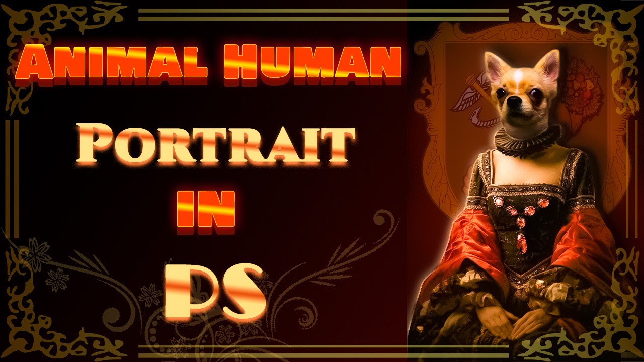 Animal-Human Portrait in Photoshop - YouTube