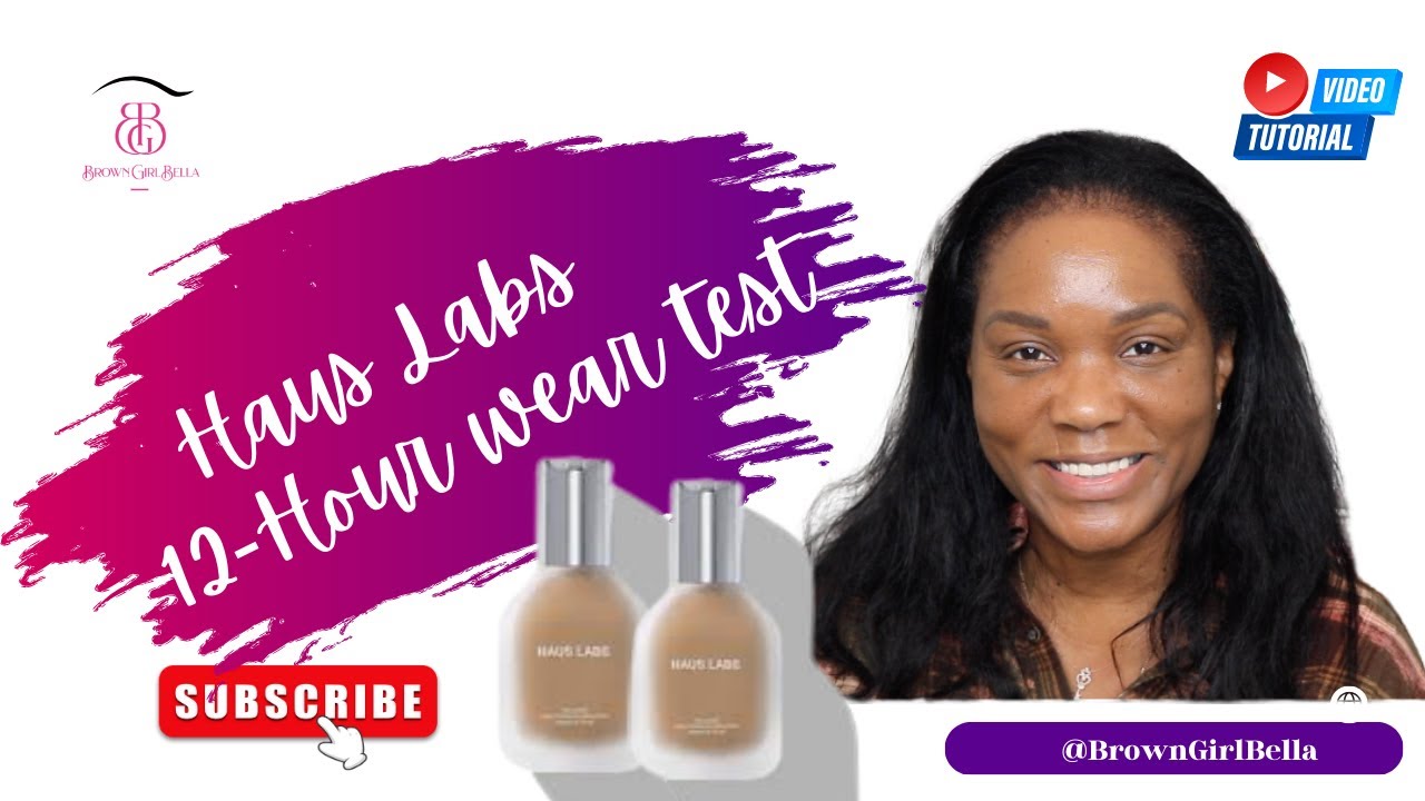 12 hour wear test: Haus Lab Foundation - YouTube