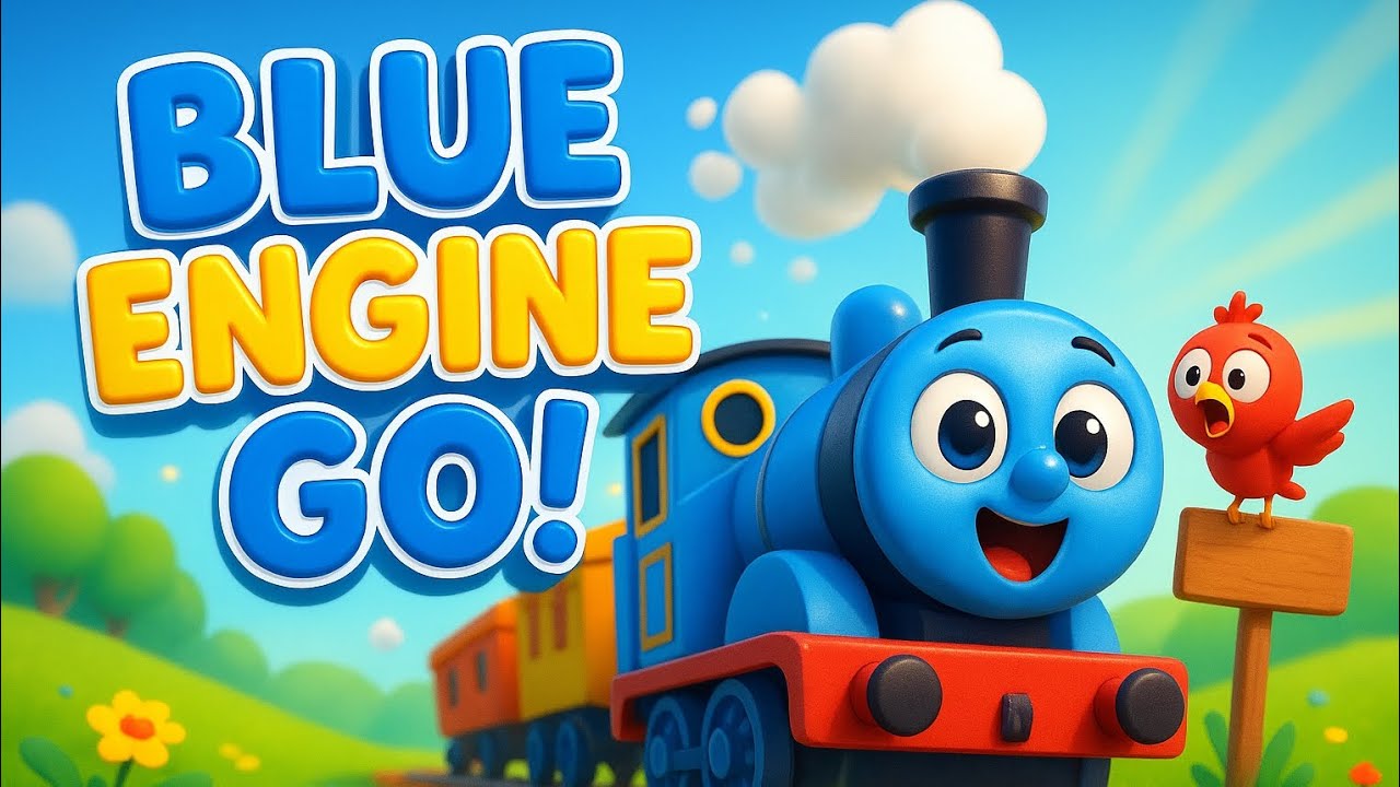 🌈 The Little Blue Engine 🚂 || Poem || rhymes for kids || pipkin poems ...