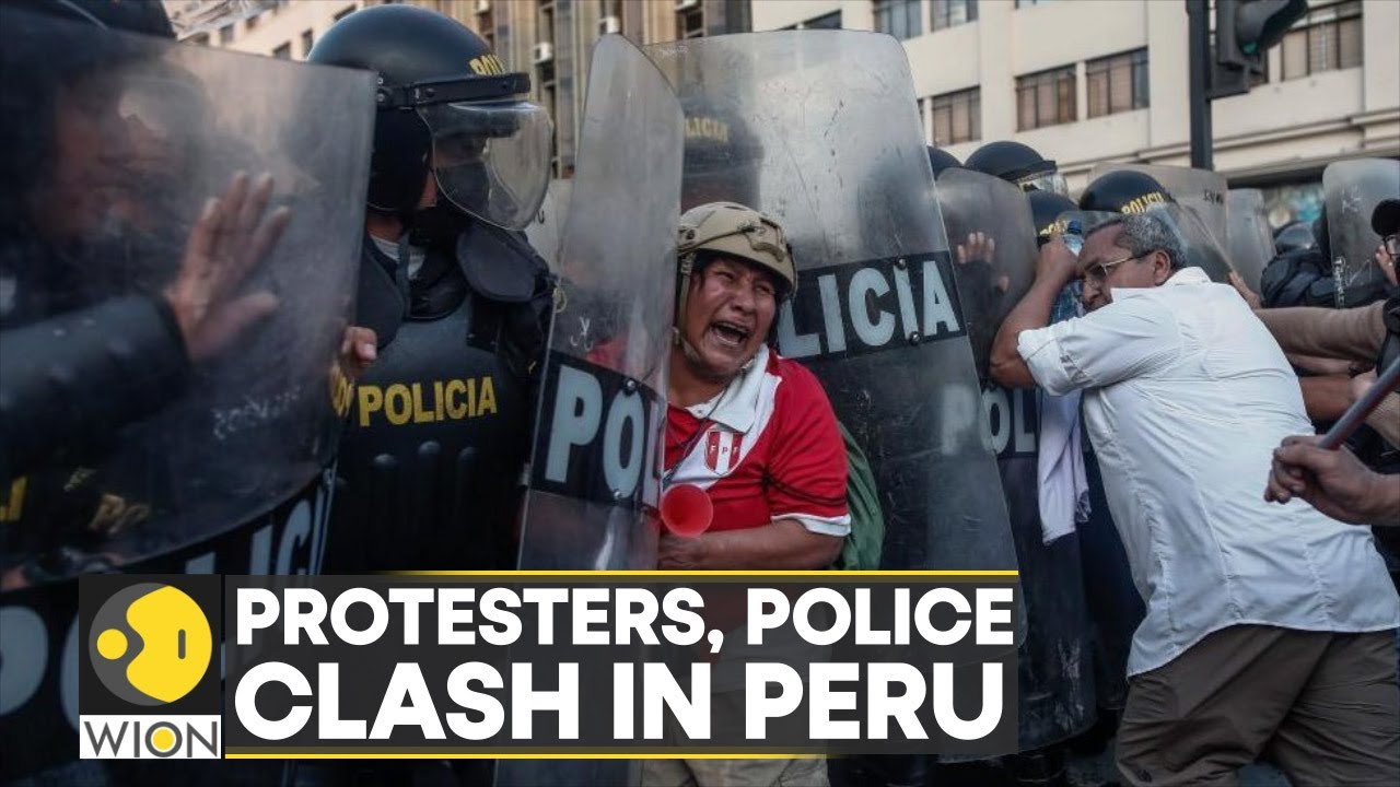 Peru: Protesters, police clash as thousands march in support of ...