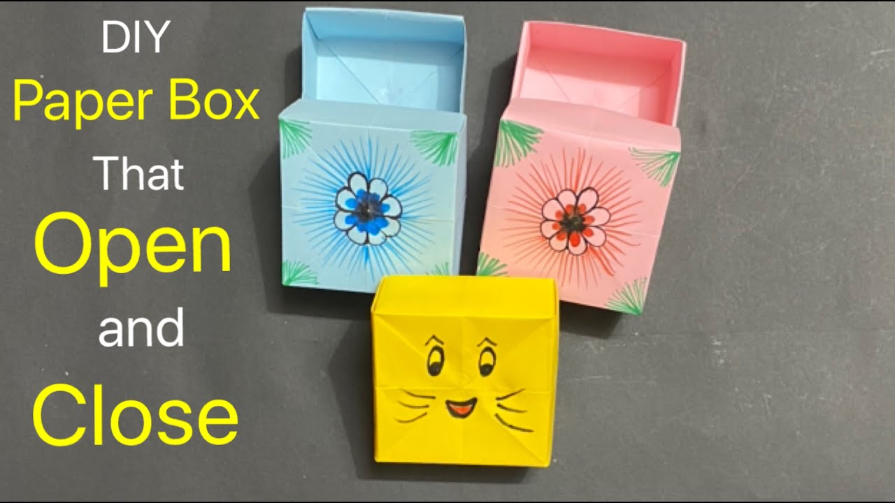 DIY How To Make A Paper Box That Open And Close Paper Gift Box Origami DIY How To Make A Paper Box That Open And Close Paper Gift Box Origami