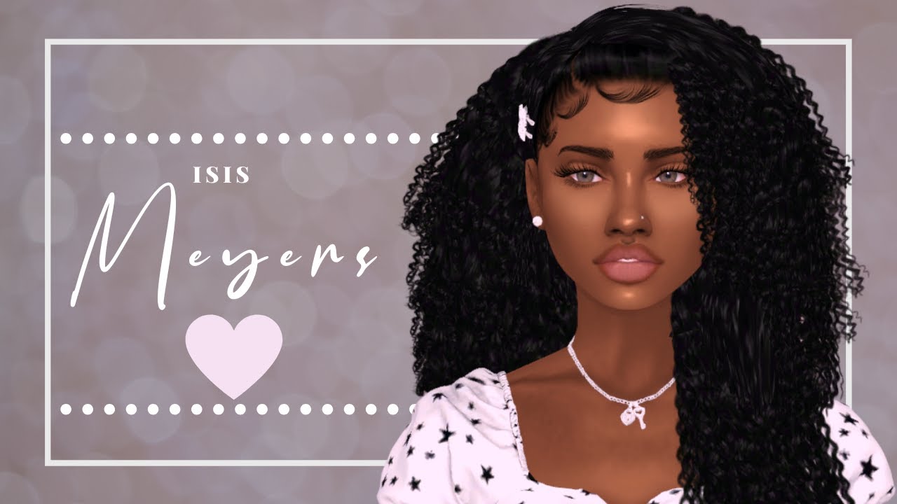 Sims 4 CAS | Isis Meyers + CC Folder - YouTube