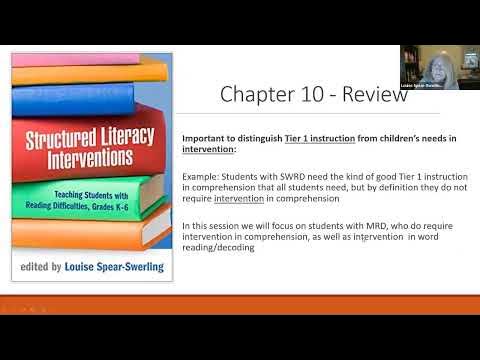 Structured Literacy Interventions: Chapter 10 with Dr. Louise Spear ...