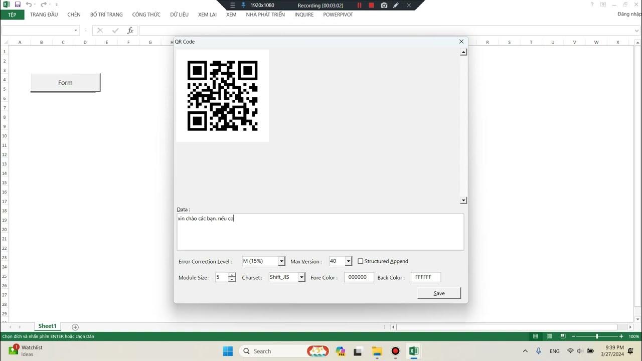 Hướng dẫn sử dụng file Excel có chứa mã VBA tạo QR Code hiệu quả nhất ...