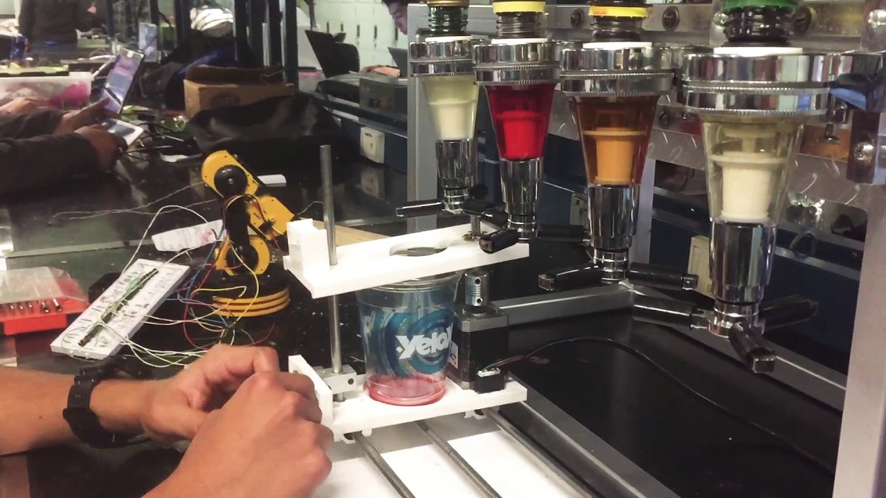 Automated drink dispenser. - YouTube